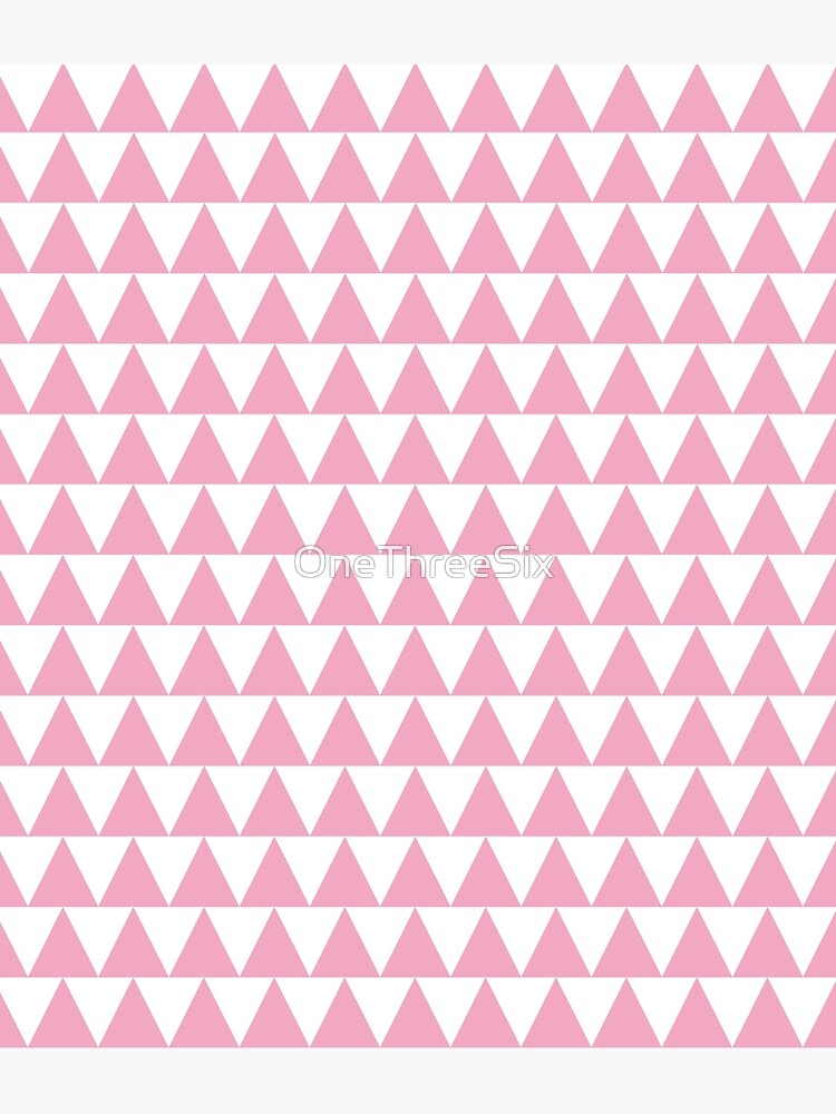 "White and Blush Pink Zig Zag Design " Poster for Sale by OneThreeSix ...