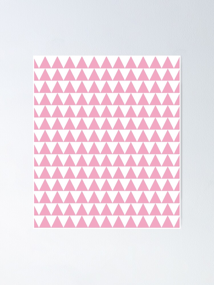 "White and Blush Pink Zig Zag Design " Poster for Sale by OneThreeSix ...