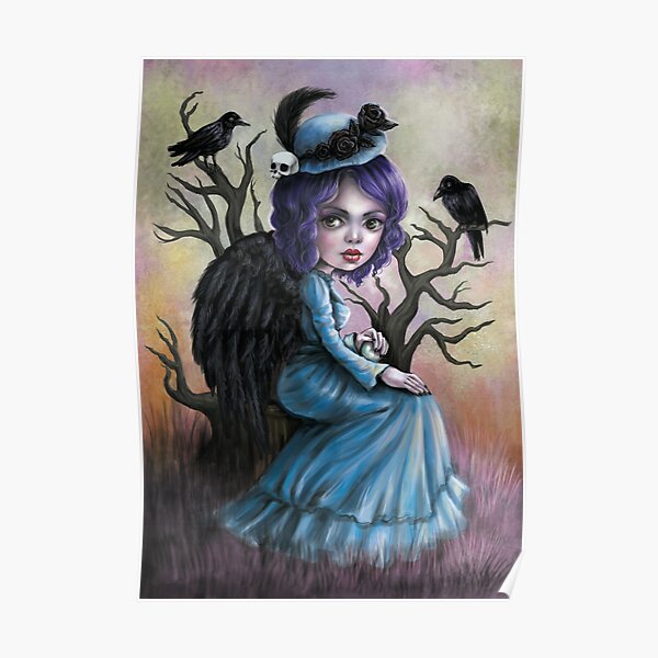 "Bird Lady" Poster by DianaLevinArt | Redbubble