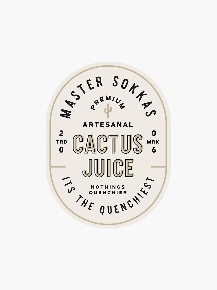 "cactus juice" Sticker for Sale by EganLuyt | Redbubble