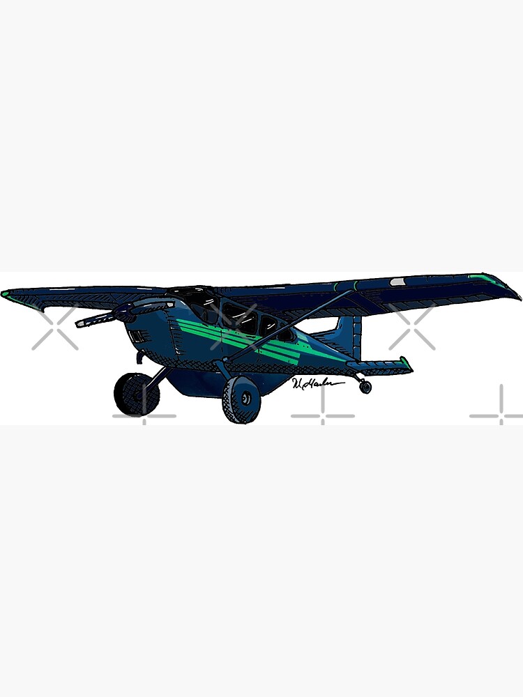 "180 Cessna Bush Plane" Framed Art Print by Statepallets | Redbubble
