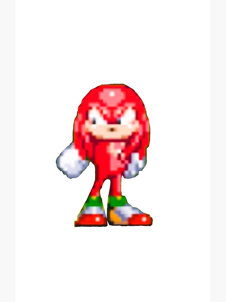 "bestseller knuckles retro pixel design" Poster by n0stalgyafinds ...