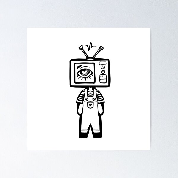 "Chibi TV Head Lover" Poster for Sale by harperjenkins | Redbubble