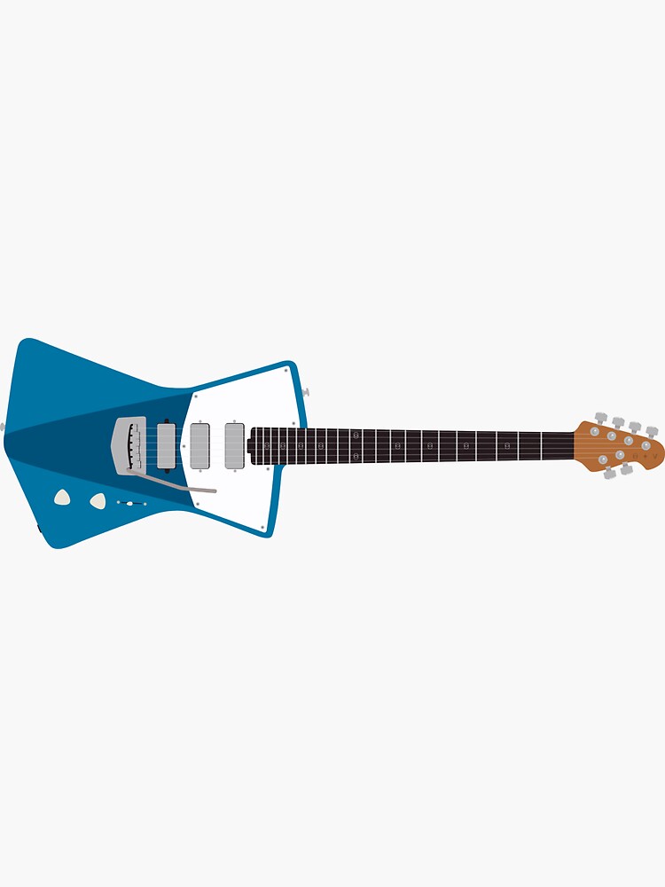 "St. Vincent Signature Guitar - Vincent Blue" Sticker for Sale by ...