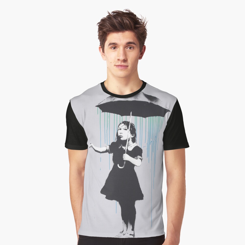 "Banksy Umbrella Girl With Rain New Orleans " Poster for Sale by WE-ARE ...