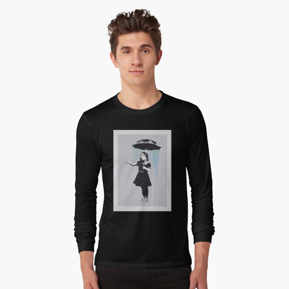 "Banksy Umbrella Girl With Rain New Orleans " Poster for Sale by WE-ARE ...