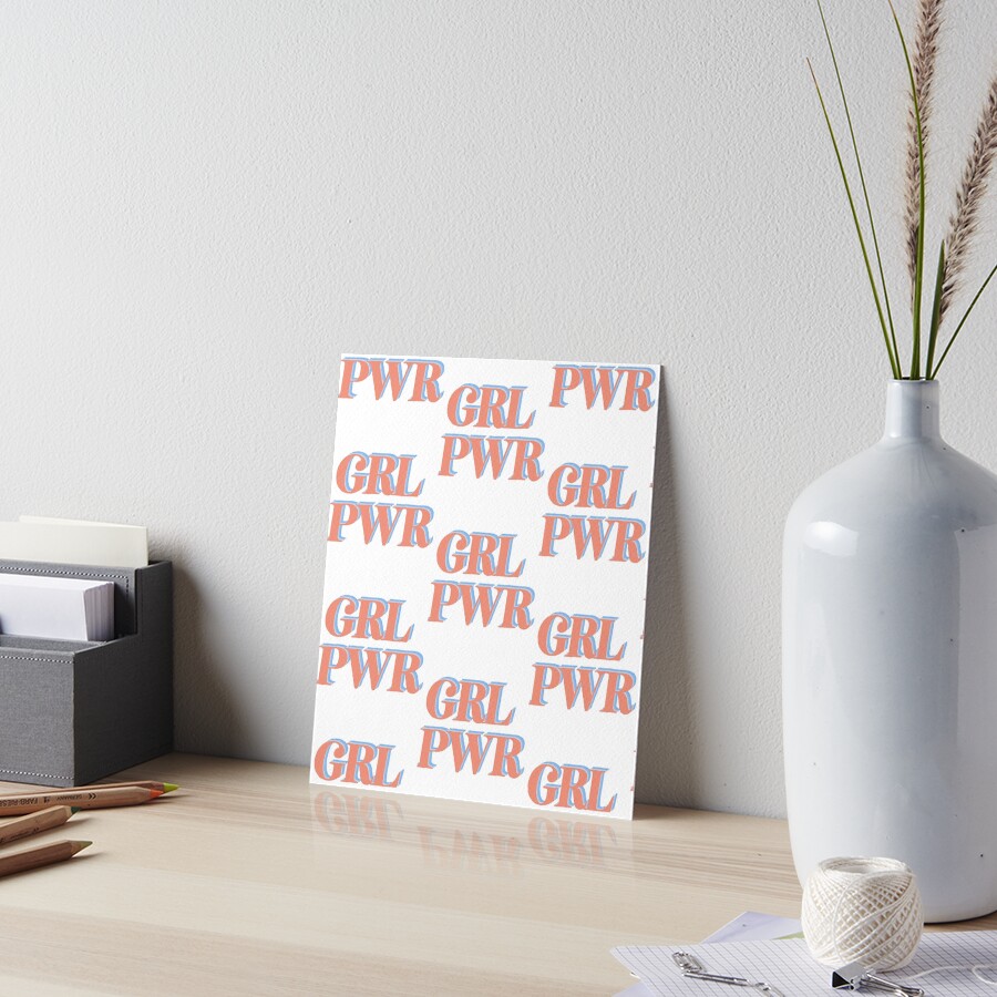"Girl Power, Grl Pwr" Art Board Print for Sale by dbdraws | Redbubble