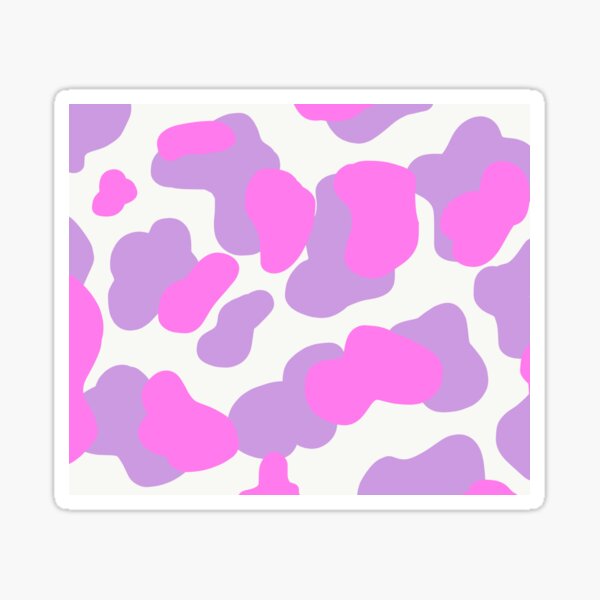"Purple cow print " Sticker for Sale by koicut | Redbubble
