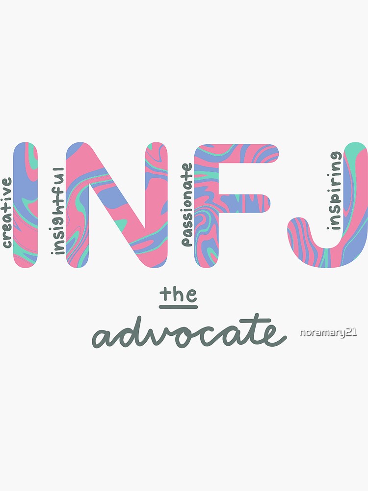 "INFJ" Sticker for Sale by noramary21 | Redbubble