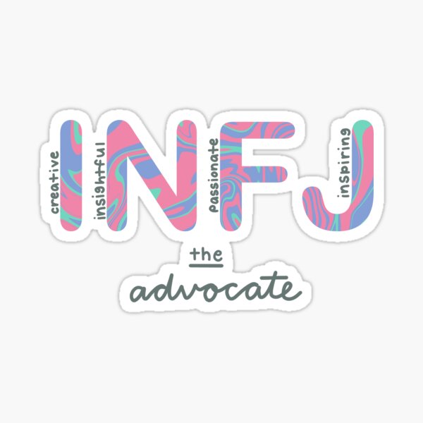 "INFJ" Sticker for Sale by noramary21 | Redbubble