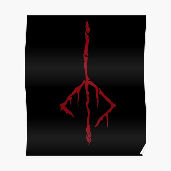 "Bloodborne hunter’s mark" Poster by Lazar3dd | Redbubble