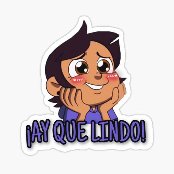 "¡AY QUE LINDO! " Sticker for Sale by georgigaze | Redbubble