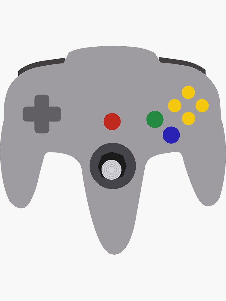 "N64 Controller" Sticker for Sale by Victor Salazar | Redbubble