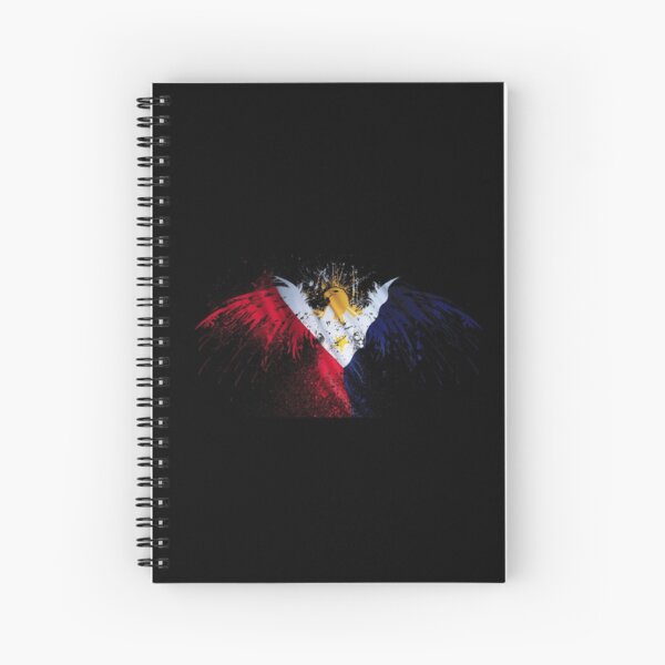 "Philippines Flag Filipino Flag American Flag Eagle" Spiral Notebook ...