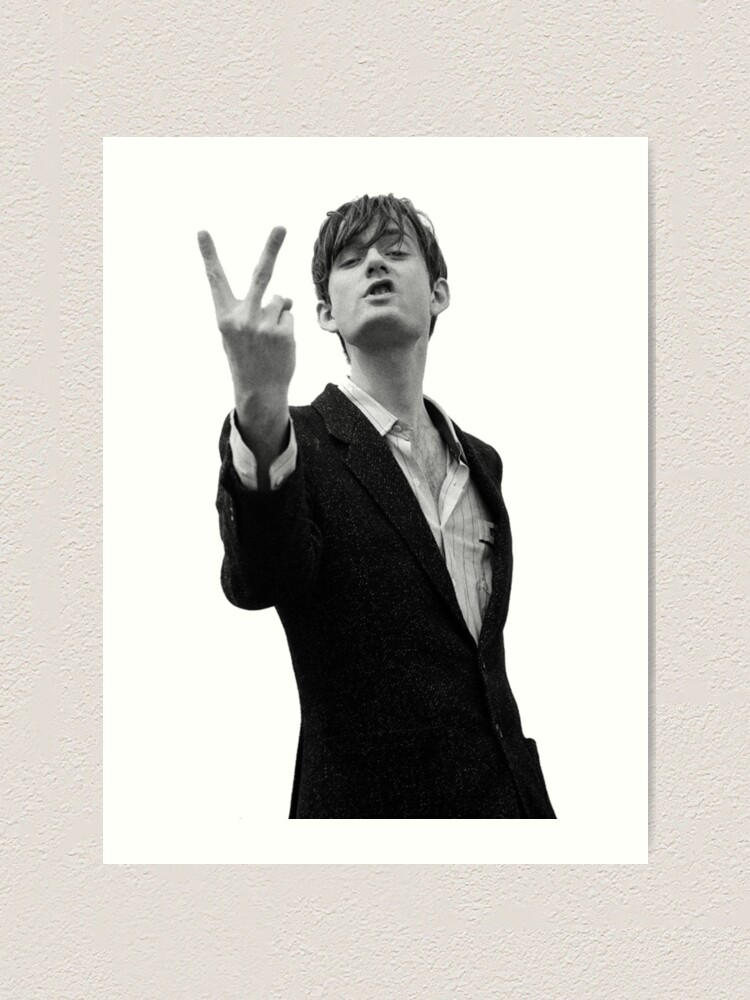 "Jarvis Cocker Classic Outline V Sign Artwork High Quality Clear ...