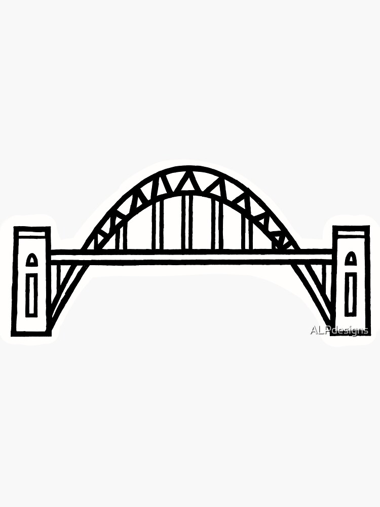 "Tyne Bridge" Sticker for Sale by ALPdesigns | Redbubble