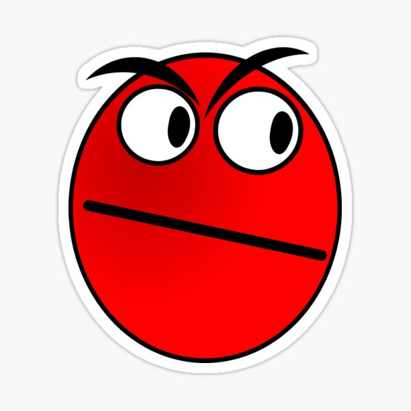 "Angry Face" Sticker for Sale by buzzedstore | Redbubble