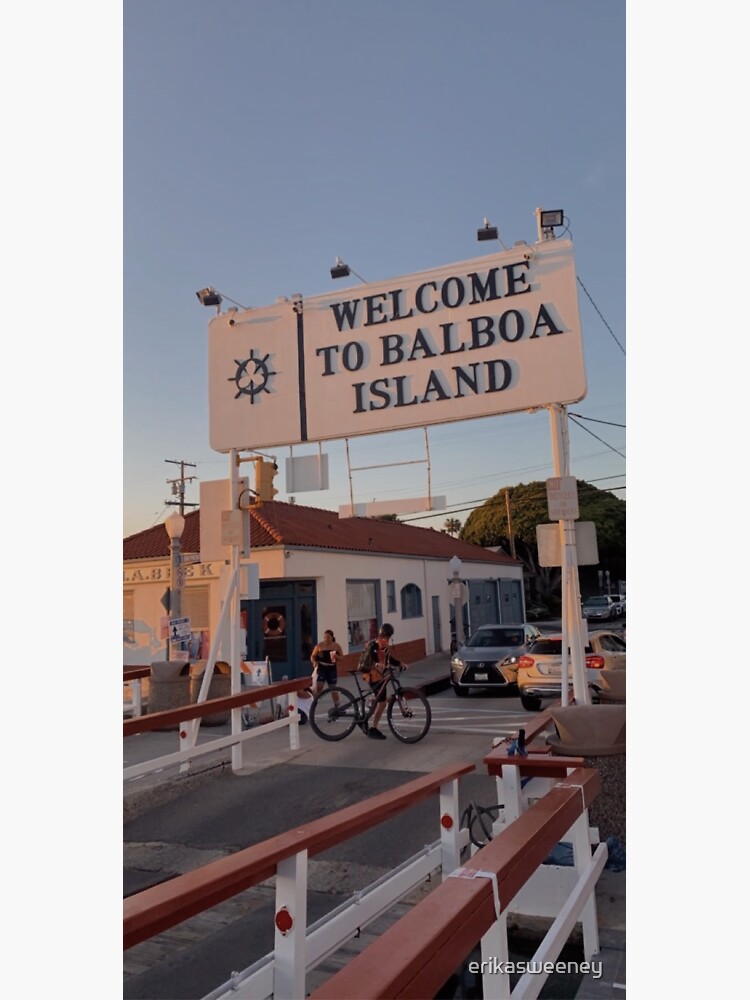 "Newport Beach welcome to Balboa Island sign" Sticker for Sale by ...