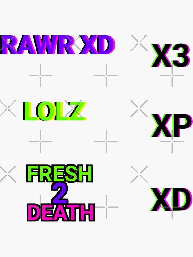 "Scene sticker sheet" Sticker for Sale by INSANE-CYANIDE | Redbubble