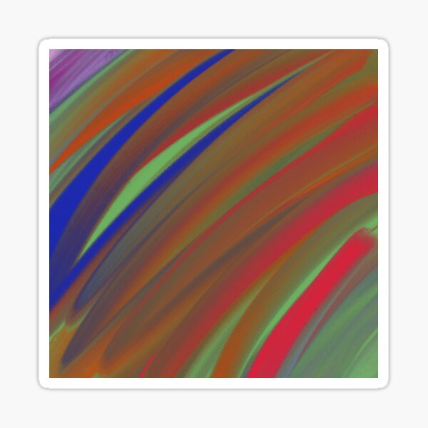 "PAINTED DIAGONAL LINES" Sticker by Soulflower41 | Redbubble