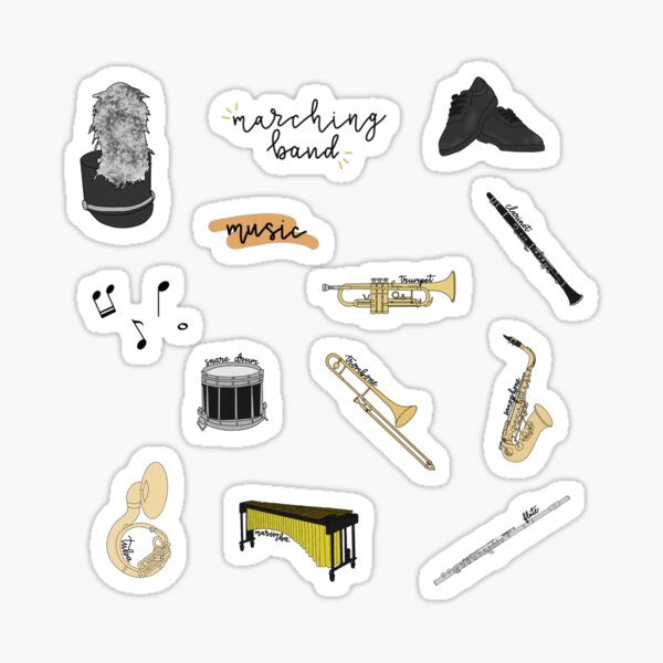 "Marching Band Pack" Sticker for Sale by kkanthatham | Redbubble