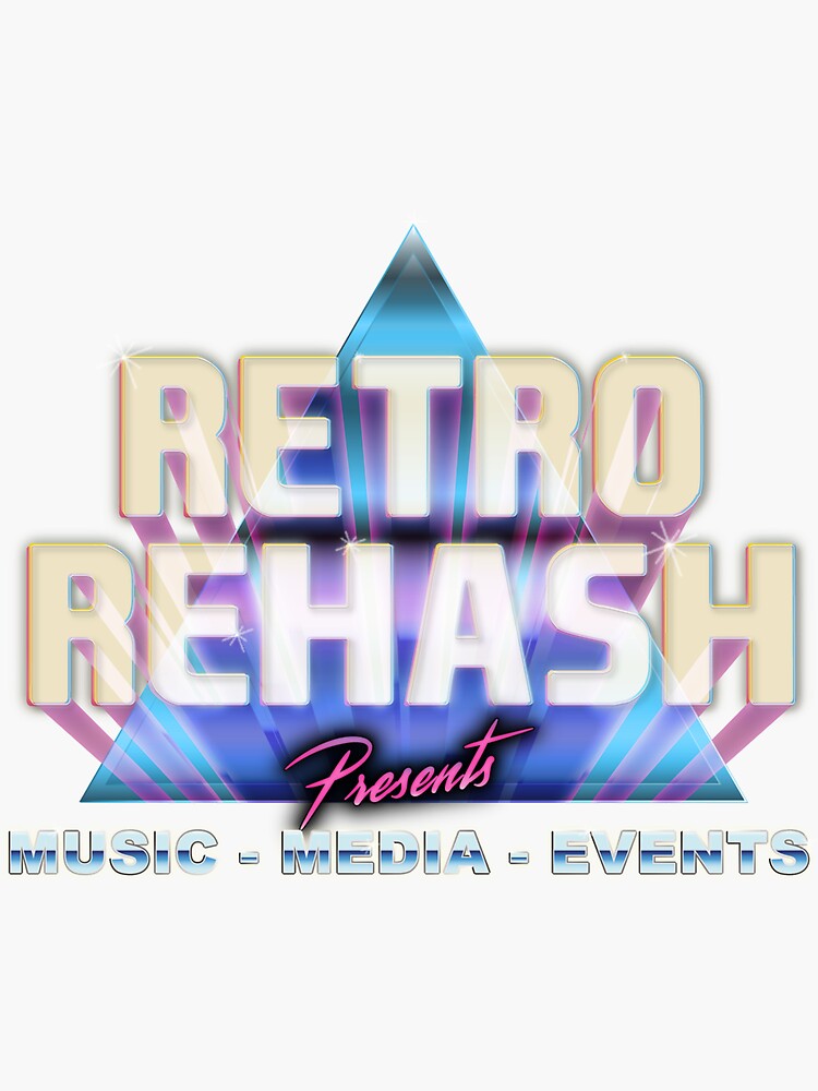 "Retro Rehash - 80s logo" Sticker for Sale by retrorehash20 | Redbubble