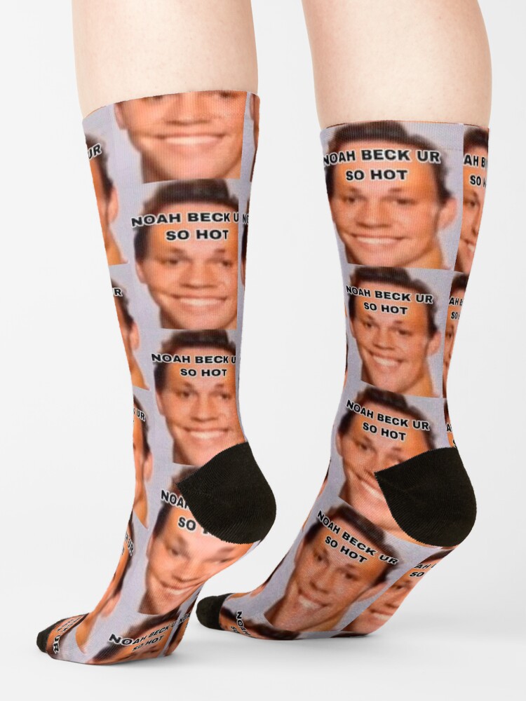 "noah beck ur so hot" Socks by andreaaml | Redbubble