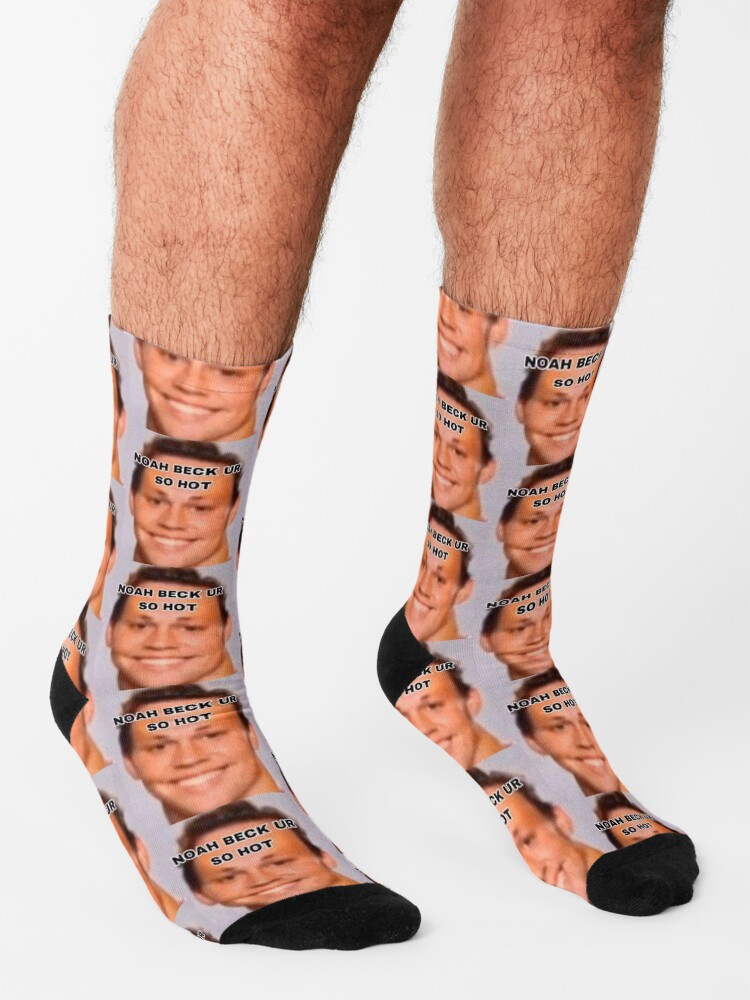 "noah beck ur so hot" Socks by andreaaml | Redbubble