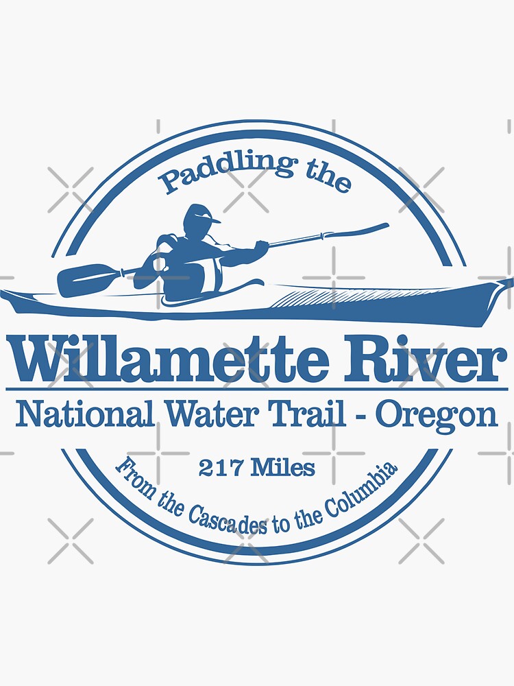 "Willamette River (SK)" Sticker for Sale by curranmorgan | Redbubble