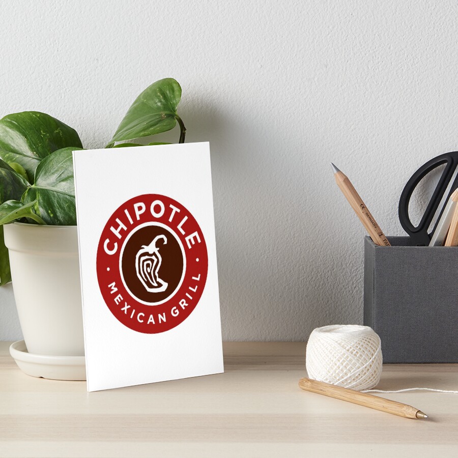 "Drawn Chipolte Logo" Art Board Print for Sale by emmy107 | Redbubble
