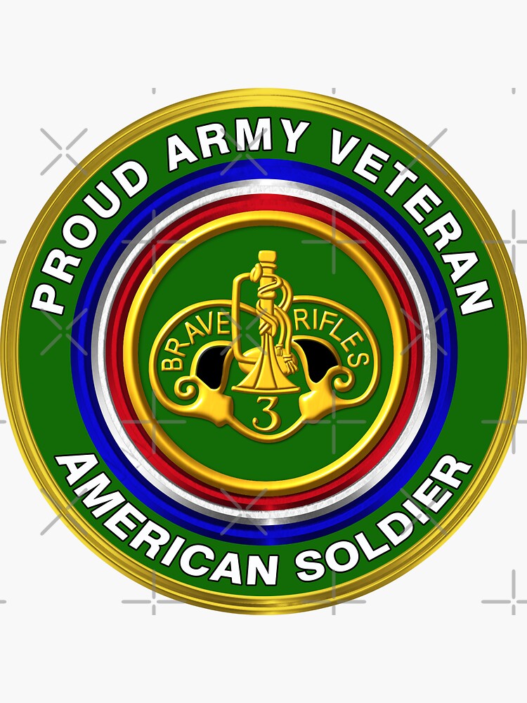 "3rd Armored Cavalry Regiment ACR Army Veteran " Sticker for Sale by ...