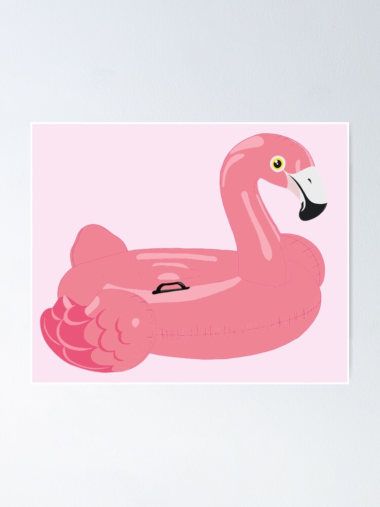"Flamingo Floatie" Poster for Sale by sabriinam | Redbubble