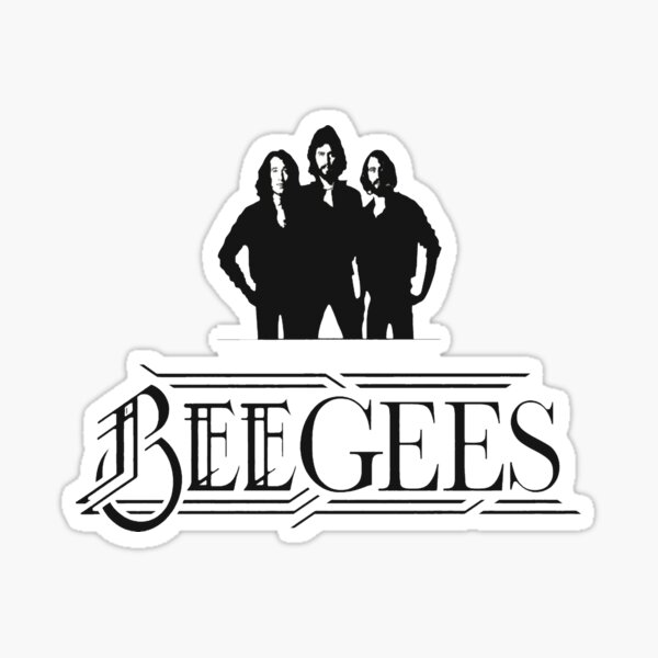 "beegees " Sticker for Sale by tangbeth | Redbubble
