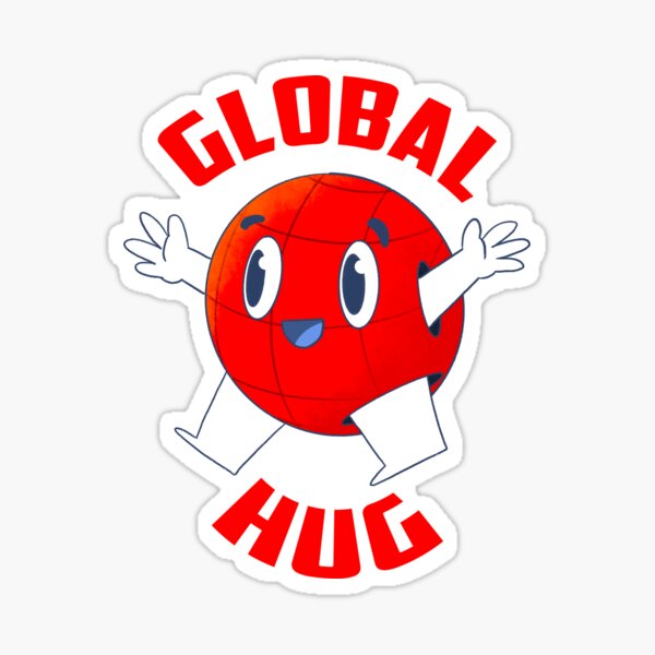 "Global Hug Globe" Sticker for Sale by AuliTamma | Redbubble