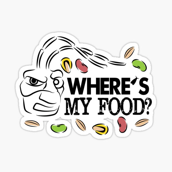 "Where's My Food" Sticker by BigDayPascal | Redbubble