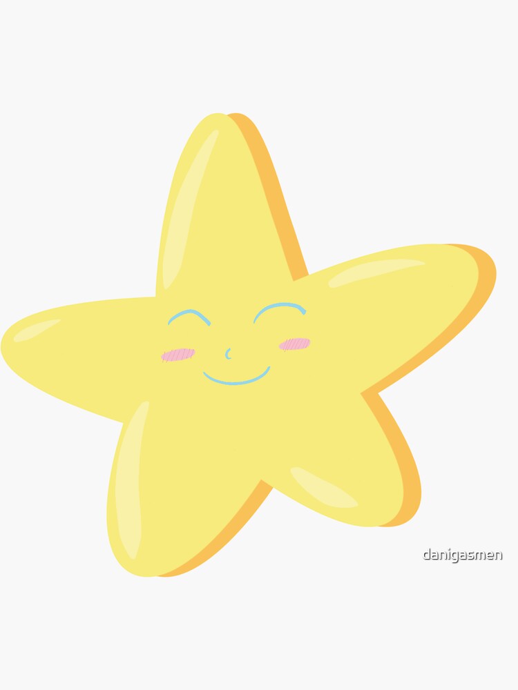 "Happy Star" Sticker for Sale by danigasmen | Redbubble