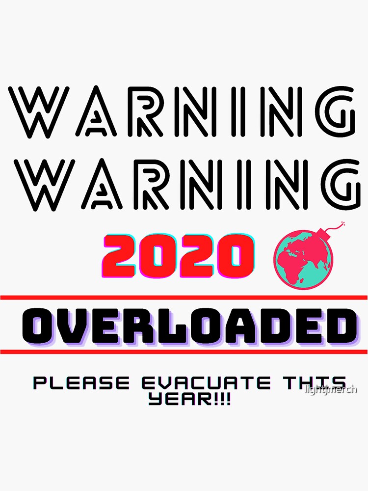 "Warning Meme" Sticker by lightjmerch | Redbubble