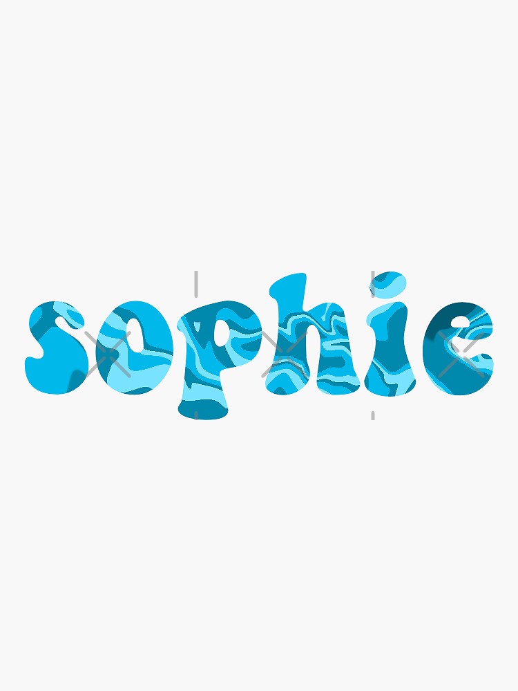 "custom name design (sophie)" Sticker for Sale by createdbymia | Redbubble