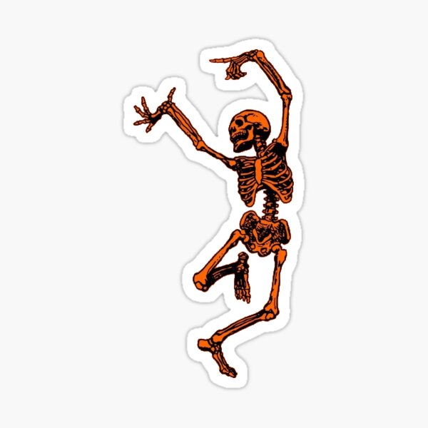 "Skully The Skelton " Sticker for Sale by SaiyanGemini | Redbubble