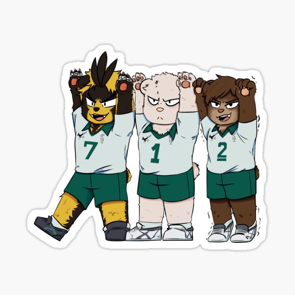 "HQ!! Date-ko Bear Wall" Sticker for Sale by MilesLara | Redbubble