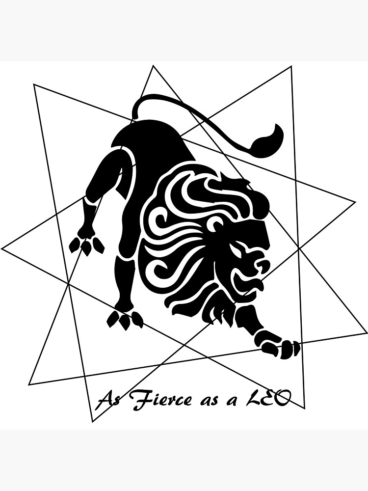 "Leo zodiac | As fierce as a Leo " Sticker for Sale by apki-dukaan ...