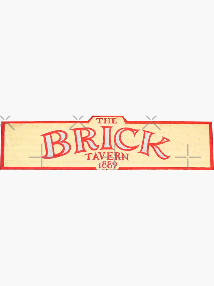 "The Brick Tavern -- Cicely, Alaska" Sticker for Sale by enigmaticone ...