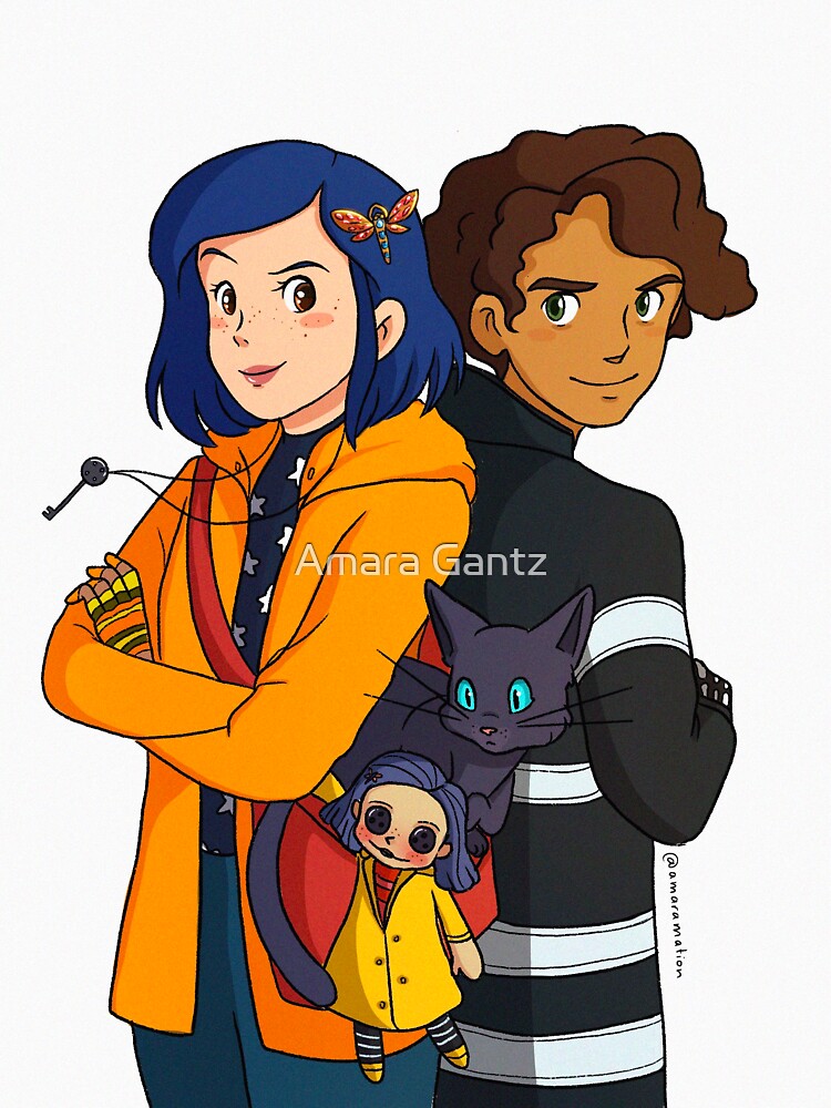 Sticker « Coraline et Wyborne Fanart », par miyokonii | Redbubble