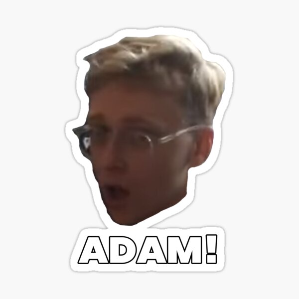 "Adam!" Sticker by Memes-on-shirts | Redbubble