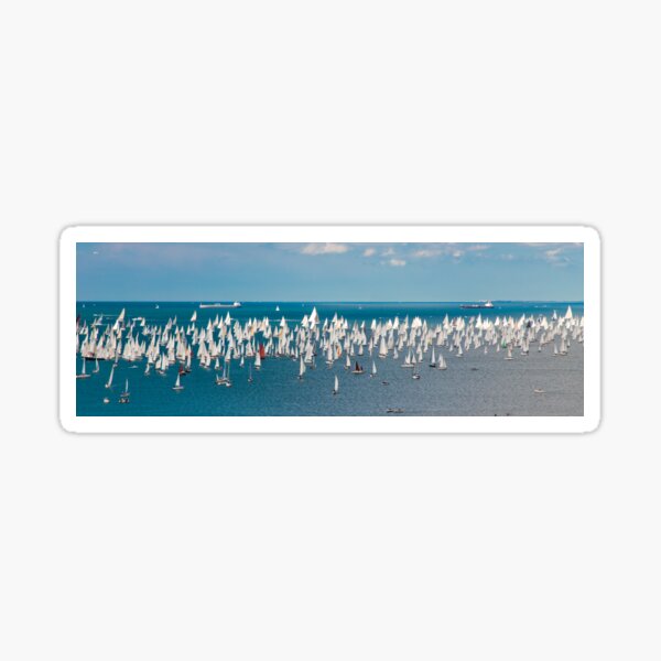 "The Barcolana regatta in the gulf of Trieste" Sticker for Sale by ...