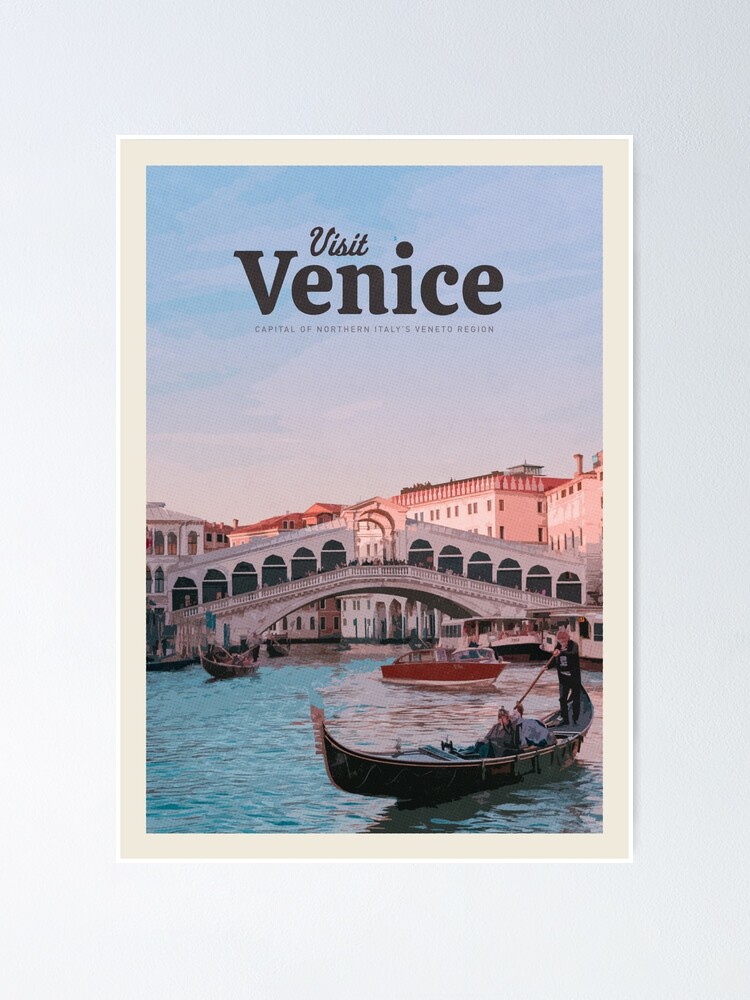 "Visit Venice " Poster for Sale by CallumGardiner | Redbubble