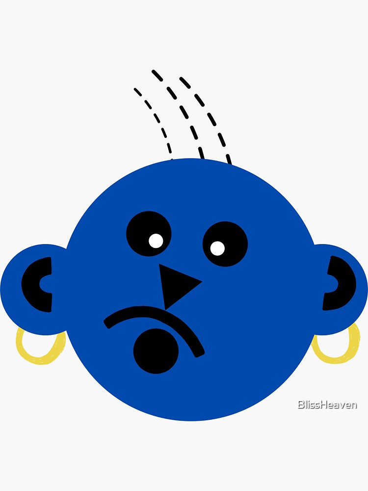 "Bowling Ball Head" Sticker by BlissHeaven | Redbubble