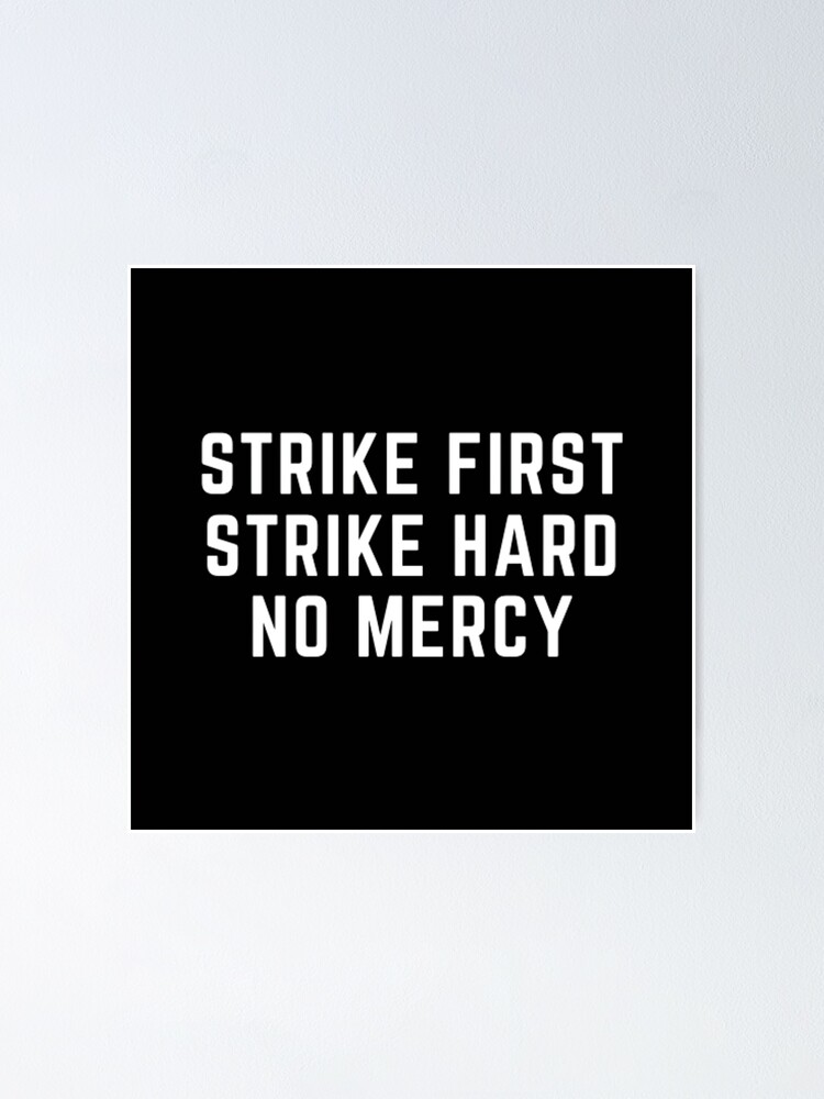 "Cobra Kai - Strike First. Strike Hard. No Mercy" Poster by adityanik ...