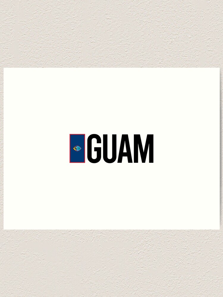 "Guam Minimal Design collection" Art Print for Sale by randomorder ...