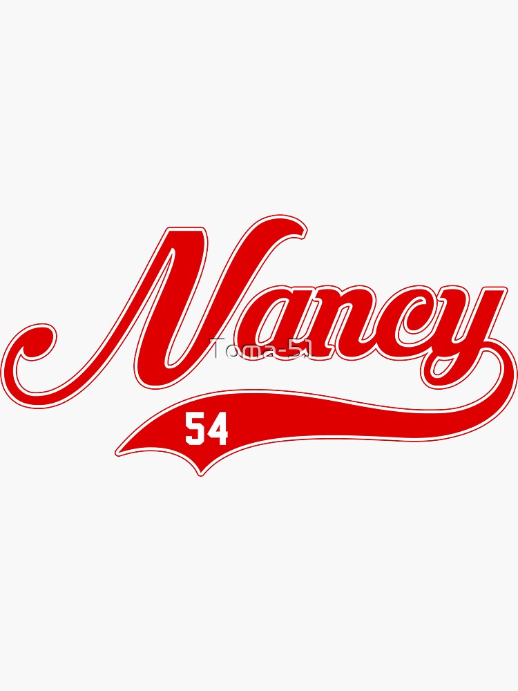 "Nancy style Baseball" Sticker by Toma-51 | Redbubble